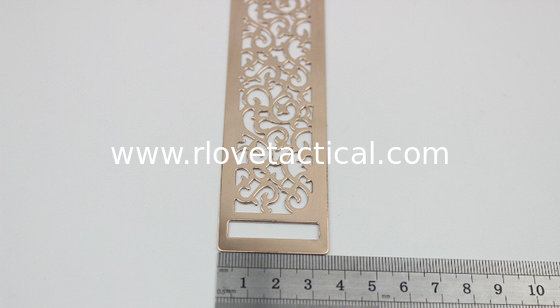 Simple design gold hollow pattern iron sheets shoelace metal buckles