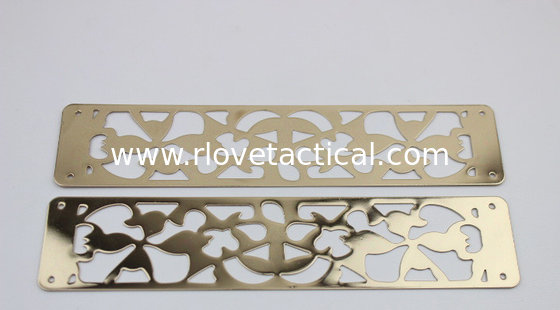 Factory custom gold plating shoelace iron hollow metal accessories buckles for shoes