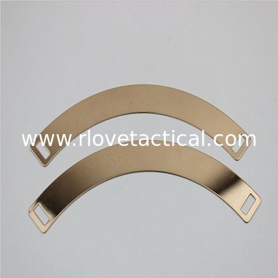 Fashion nice quality new design gold curve shape iron sheets shoelace metal buckles for shoes