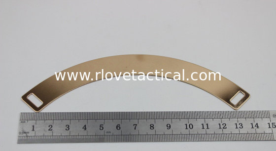 Fashion nice quality new design gold curve shape iron sheets shoelace metal buckles for shoes