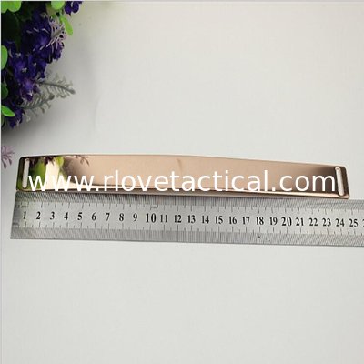 Shoes parts light gold iron sheets perforation 25cm shoelace buckles