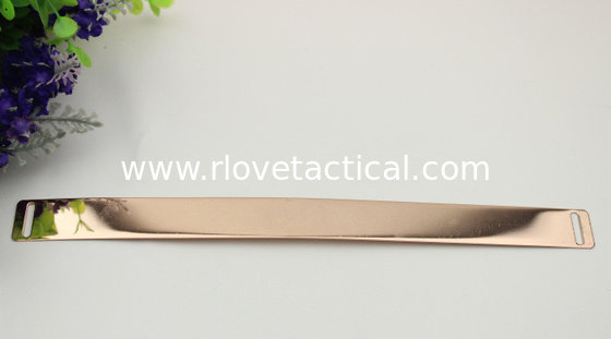 Shoes parts light gold iron sheets perforation 25cm shoelace buckles