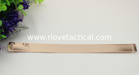 Shoes parts light gold iron sheets perforation 25cm shoelace buckles