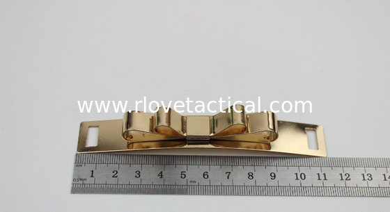 Metal shoe hardware accessories gold butterfly bow shape iron sheets shoelace buckles
