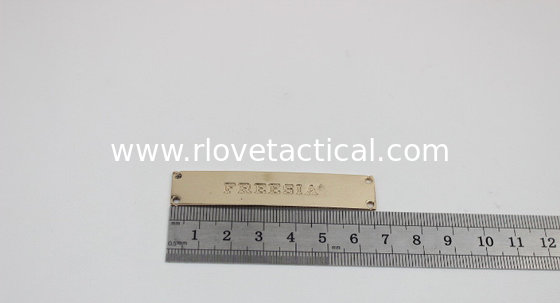 Supply custom gold iron debossed logo metal shoe accessories metal buckles for shoelace