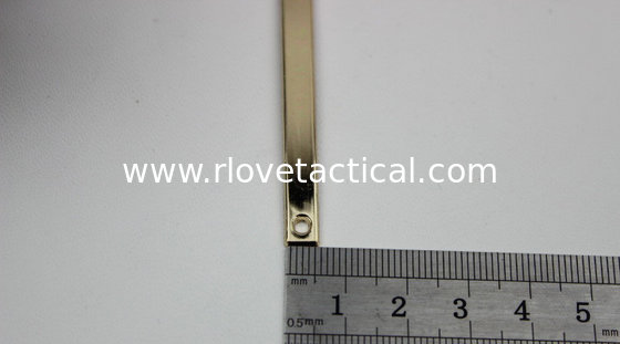 Latest fancy design light gold 70mm length shoe parts iron buckles for shoelace