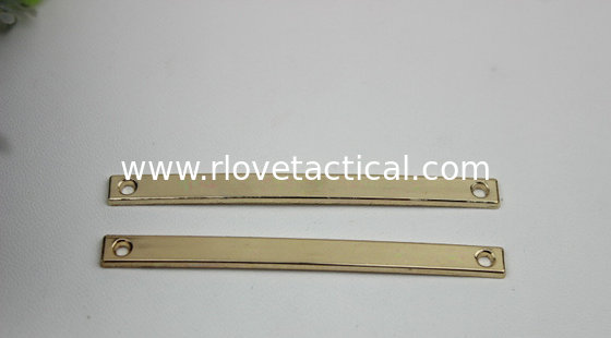 Latest fancy design light gold 70mm length shoe parts iron buckles for shoelace
