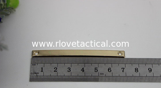 Latest fancy design light gold 70mm length shoe parts iron buckles for shoelace