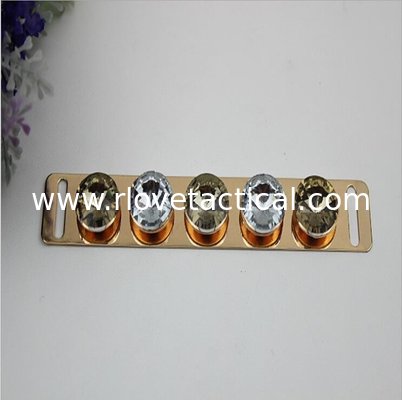 Hot selling iron material light gold diamond decorative shoes metal buckles