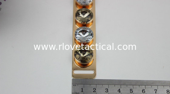 Hot selling iron material light gold diamond decorative shoes metal buckles