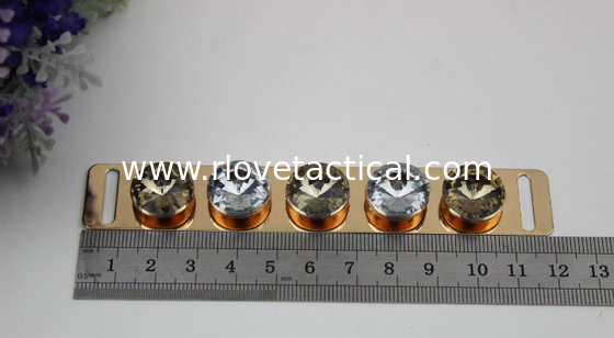 Hot selling iron material light gold diamond decorative shoes metal buckles
