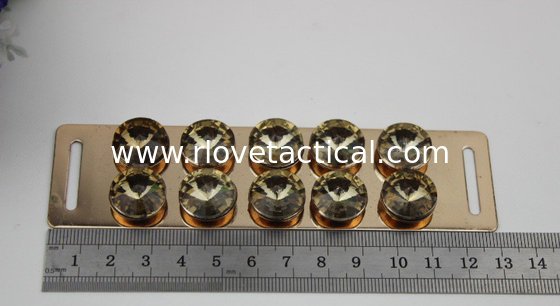 Shoes accessories light gold iron sheets diamond decorative metal buckle parts for shoelace
