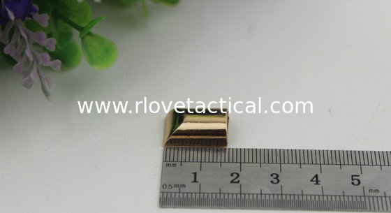 Handbag gold zinc alloy metal cord end clips and stopper with screws