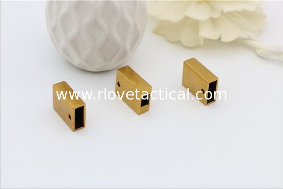 Fashion zinc alloy metal gold bag accessories leather cord end clip stopper for handbags
