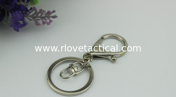 High quality custom gold iron metal key ring zinc alloy snap hook with chain for gift keychains