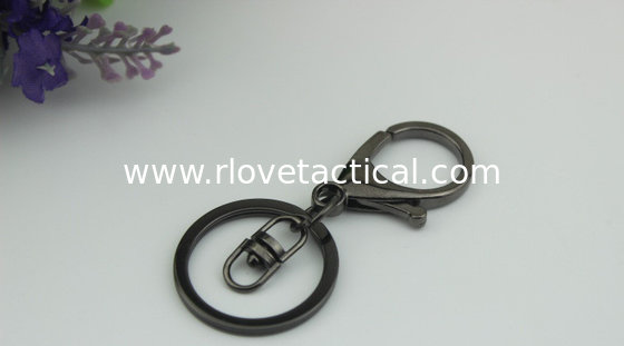 High quality custom gold iron metal key ring zinc alloy snap hook with chain for gift keychains