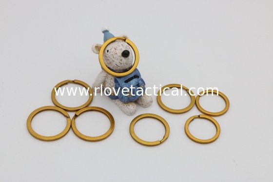 Top Quality metal split key ring customized OEP antique gold iron key ring