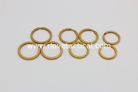 Top Quality metal split key ring customized OEP antique gold iron key ring
