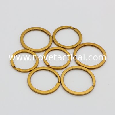 Top Quality metal split key ring customized OEP antique gold iron key ring