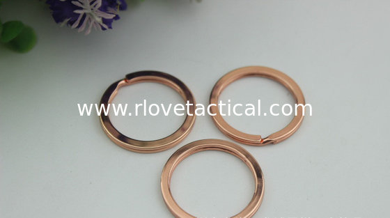 Mutil-color round shape 24 mm iron metal split key ring clip wholesale