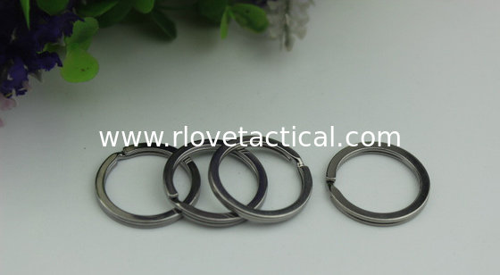Hang Chain Hook DIY Craft Key Hardware Nickel Color Iron Round Flat Split Key Ring