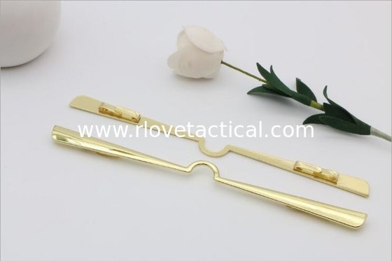 High quality luggage hardware accessories gold decorative lock strip decorative hardware long 174MM for sales