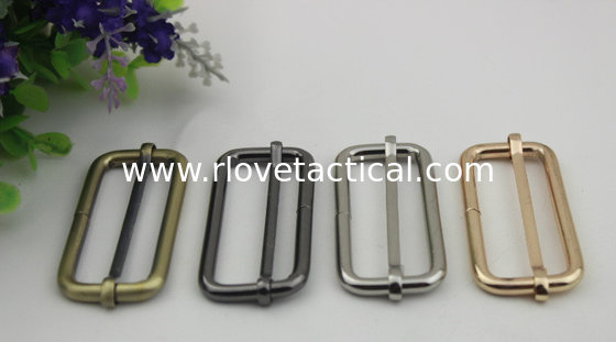 ECO -friendly multi-color 50 mm iron metal adjustable buckle for bag belt fittings