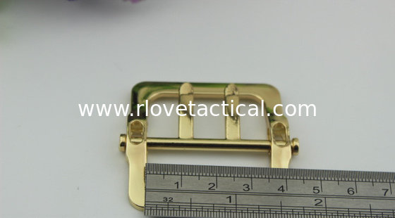 Most popular new arrival zinc alloy handbag accessories gold 45 mm double pin belt buckle
