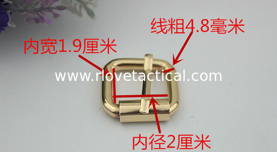 Factory Designer Gold Iron 20 MM Metal Clip Roller Pin Blank Belt Buckle For Bags
