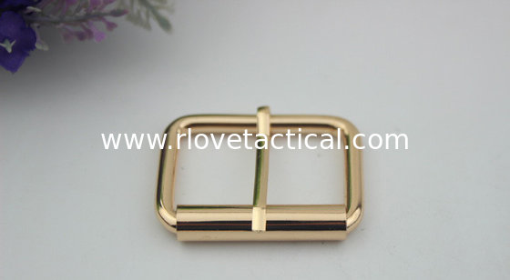 China Manufacturer Gold Nickel Free Plated 38 MM Iron Roller Single Prong Pin Buckles for Handbag
