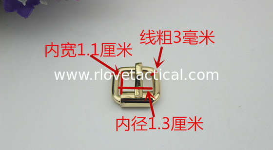 Manufacturer hot sell custom painting gold 13 mm iron metal hanging pin buckle for leather handbags
