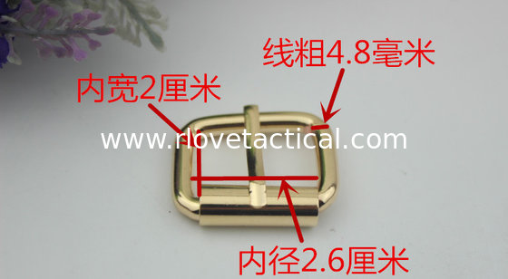 Bag Hardware 26 MM Iron Shiny Nickel Plating Roller Pin Buckle for handbag
