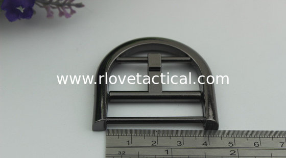 Wholesale custom bag belt buckle zinc alloy half-round shape 38 mm pin buckle for belts