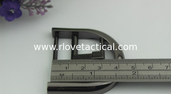 Wholesale custom bag belt buckle zinc alloy half-round shape 38 mm pin buckle for belts