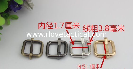 Factory Price Multi-color 17 mm Iron Metal Tri-Glide School Bag Adjustable Strap Buckle