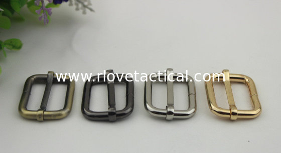 Hot sales hanging brush anti brass color 26 mm iron adjust square ring adjustable buckle for bags