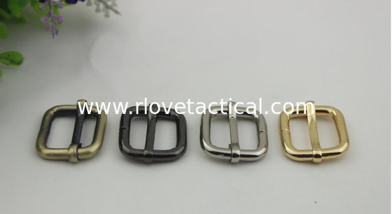 Bag making fittings 20 mm light gold iron adjust square ring adjustable buckle
