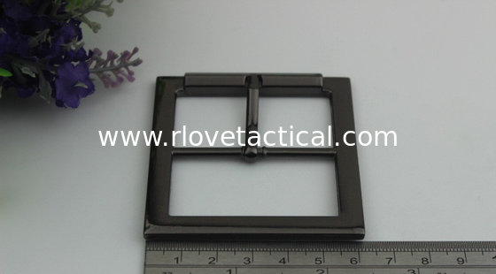 Free sample eco-friendly metal material zinc alloy 50 mm square coat pin belt buckle for women