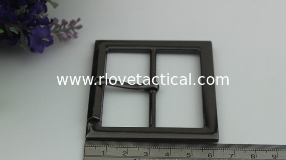 Free sample eco-friendly metal material zinc alloy 50 mm square coat pin belt buckle for women