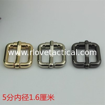 Reversible Belt Nickel Color Metal Pin Buckle Zinc Alloy 16 MM Roller Buckle For Handbag