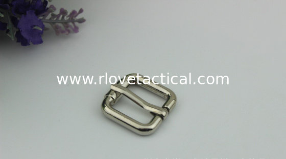 Reversible Belt Nickel Color Metal Pin Buckle Zinc Alloy 16 MM Roller Buckle For Handbag