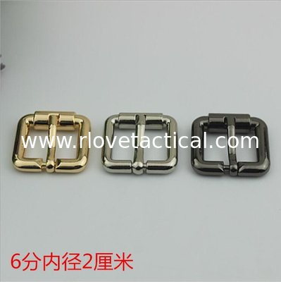 Manufacturer Personalized Zinc Alloy 20 MM Gunmetal Color Handbag Roll Belt Buckle Design