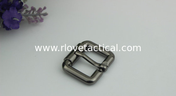 Manufacturer Personalized Zinc Alloy 20 MM Gunmetal Color Handbag Roll Belt Buckle Design