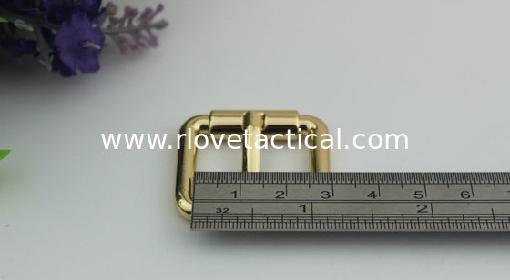 Bag Parts Accessories Zinc Alloy Shiny Gold 25 MM Roll Pin Belt Buckle For Sales