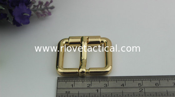 Bag Parts Accessories Zinc Alloy Shiny Gold 25 MM Roll Pin Belt Buckle For Sales