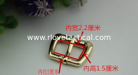 Custom 20 MM Gunmetal Color Metal Roll Pin Bag Belt Buckle Bag Hardware