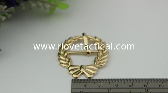 Custom hardware accessories 22 mm gold lace butterfly shape pin belt buckle for handbag clothing accessories