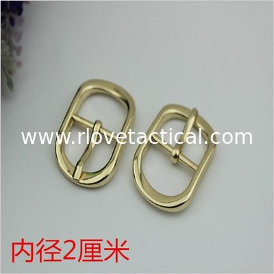 Fashion popular hardware accessories 20 mm zinc alloy gold oval pin buckle for shoes clothing hardware accessories