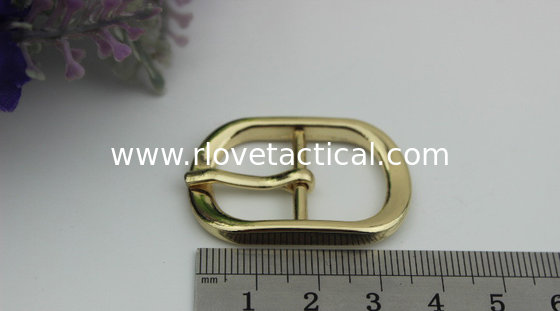 Fashion popular hardware accessories 20 mm zinc alloy gold oval pin buckle for shoes clothing hardware accessories