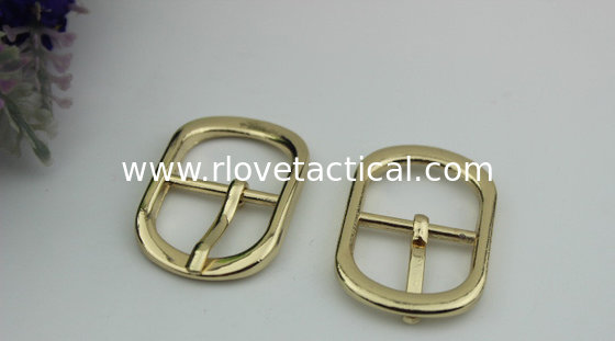 Fashion popular hardware accessories 20 mm zinc alloy gold oval pin buckle for shoes clothing hardware accessories